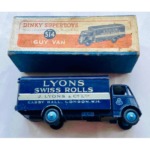 Dinky Supertoys No. 514 Guy Van, "Lyons Swiss Rolls" edition, from the ...