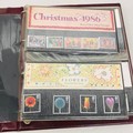 Collection of Royal Mail mint stamp sets in an album. Features themes ...