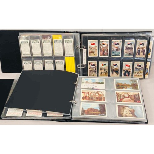 Two ring-binder albums of cigarette/trade cards: W.D.& H.O. Wills film ...