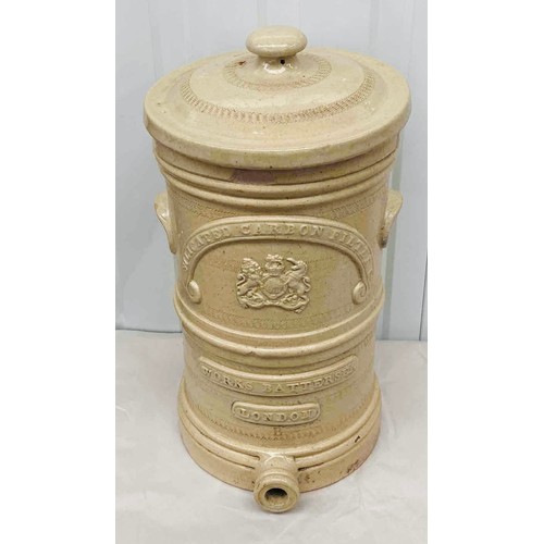 Victorian stoneware water filter, Battersea, London. Late-Victorian ...