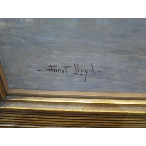 Walter Stuart Lloyd (British 1845 - 1959) A large watercolour river ...