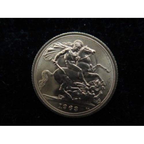 A 1963 gold sovereign