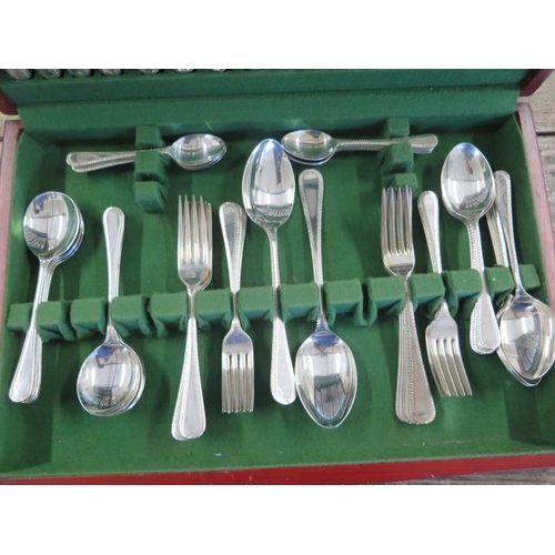 An Arthur Price 8 place cutlery set - one fork missing