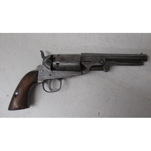 A possibly 19th century Belgian Colt type percussion cap revolver .5 ...
