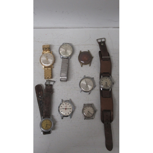 Three watches: Smiths Empire, 34mm case; R.A. Miles, 28mm case; Wyler ...