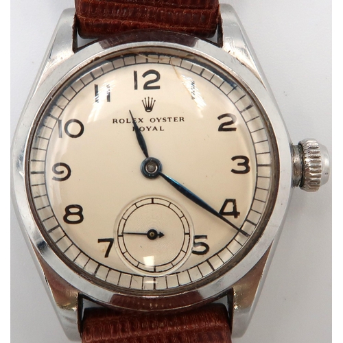 A Rolex Oyster Royal 3121 Manual wristwatch in stainless steel case ...