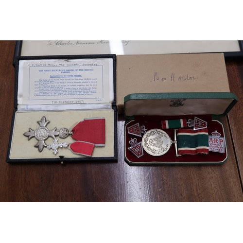 The Most Excellent Order of the British Empire, MBE, medal awarded to C ...