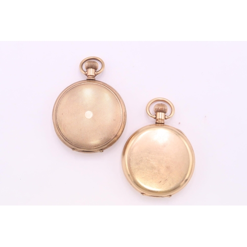 A Pair of Rolled gold pocket watches, One Elgin and One Prescot ...