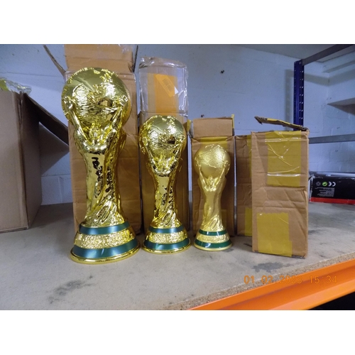 1 Large, 1 Medium and 3 Small Trophies
