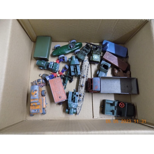 Mixed Box of Dinky Matchbox and Benbros Die Cast Models mostly ...