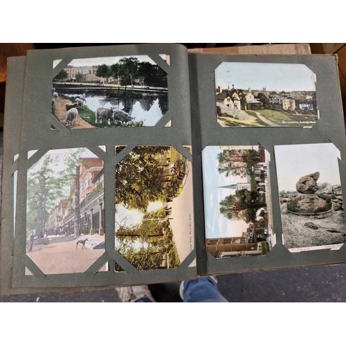 A Vintage Postcard Album with 150+ Early unsorted Topographical and ...