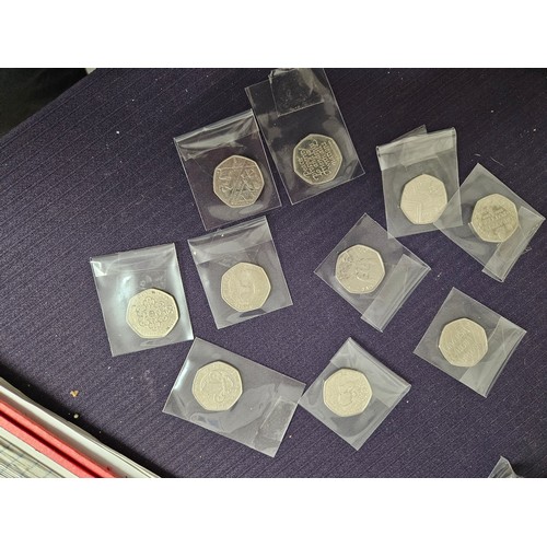 10 Collectable 50ps