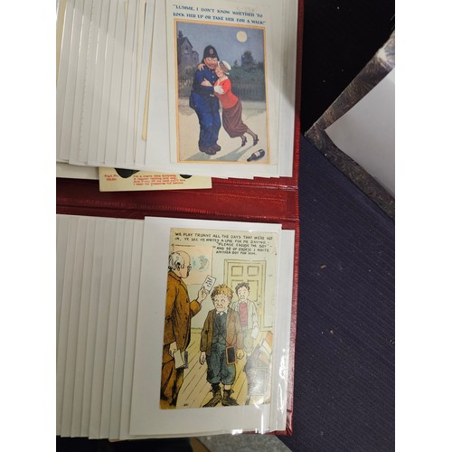 Album of 80 Comic Postcards