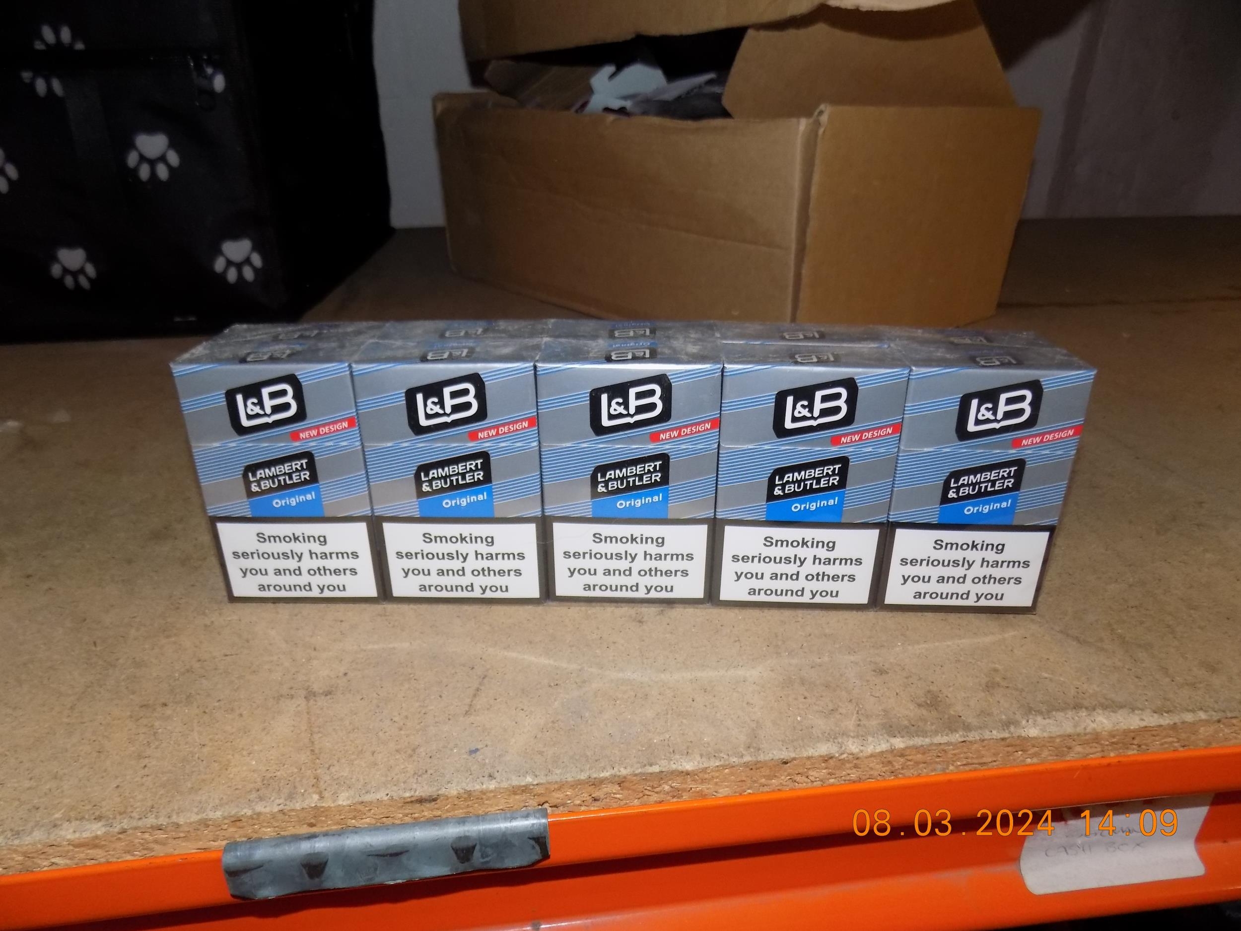 Sleeve of Lambert & Butler