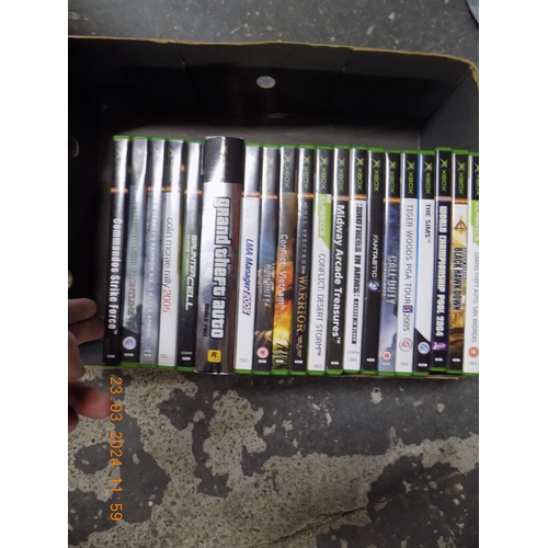 Box of Xbox Original Games