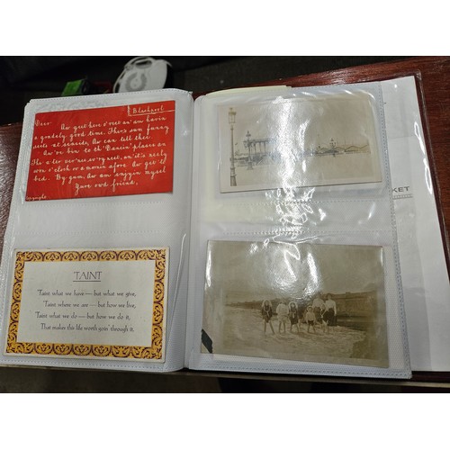 Postcard Album of 400 Vintage Early 1900's Postcards. Mainly UK Topographical, Greetings and Actress