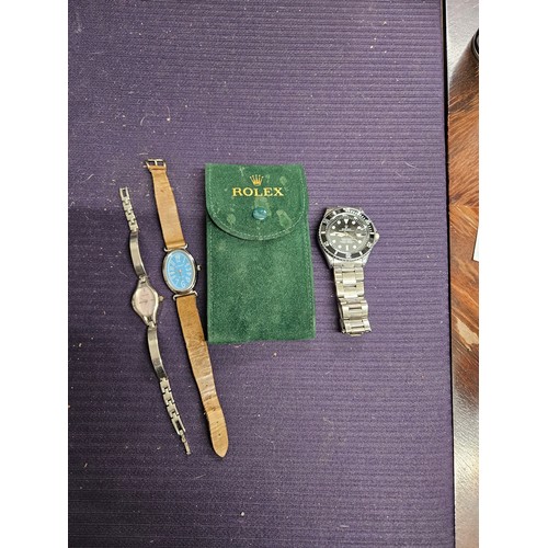 Selection of Watches and Genuine Rolex Case