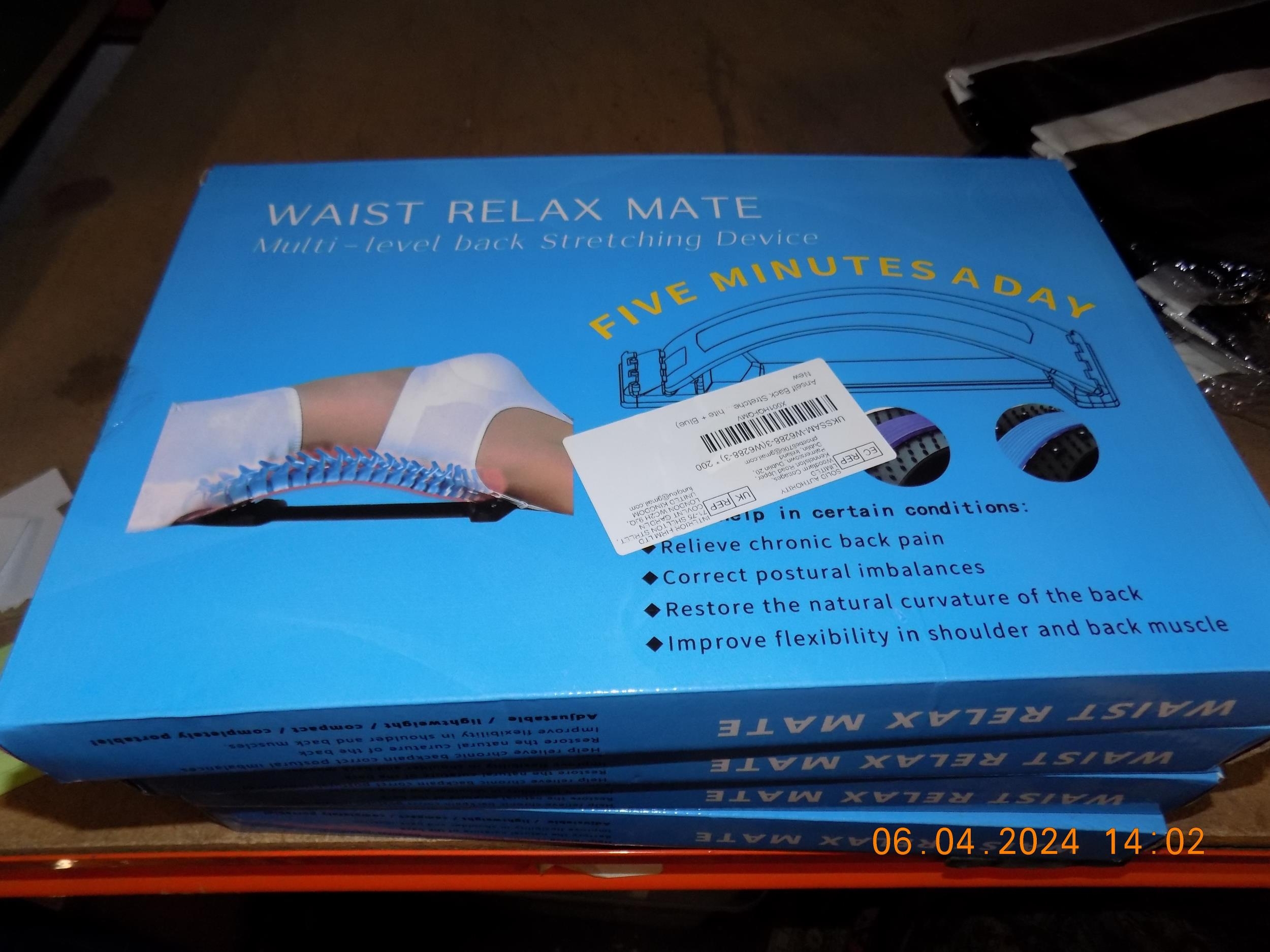 4 Waist Relax Mate Multi Level Back Stretching Devices