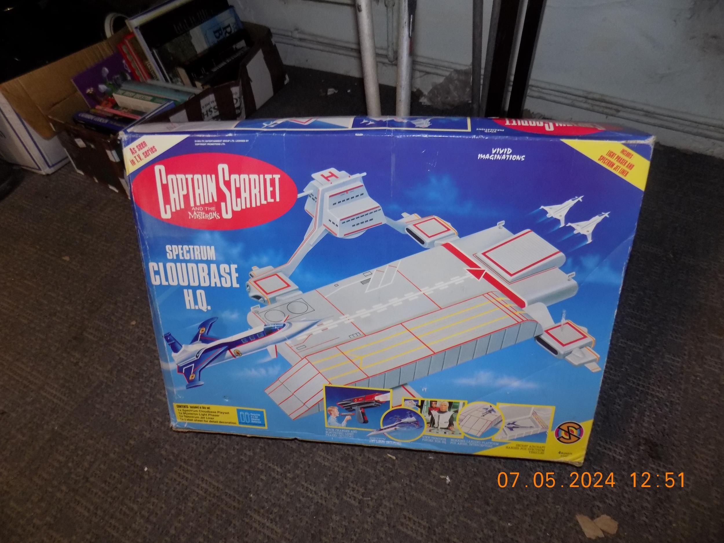 Boxed Captain Scarlet Spectrum Cloudbase H.Q