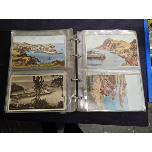 Small Modern Postcard Album, Full of 170+ Vintage and Modern Postcards of Mainly Dartmoor to Paignto