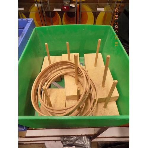 Box of Wooden Ring Toss