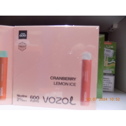 Vozol Vapes Cranberry Lemon Ice