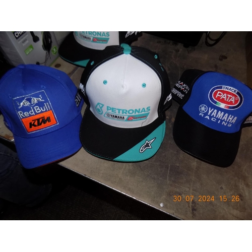 12 New Official Racing Caps