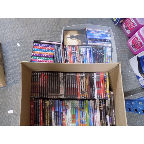 3 Boxes of DVDs