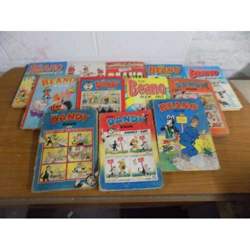 Box of Vintage Beano and Dandy Annuals