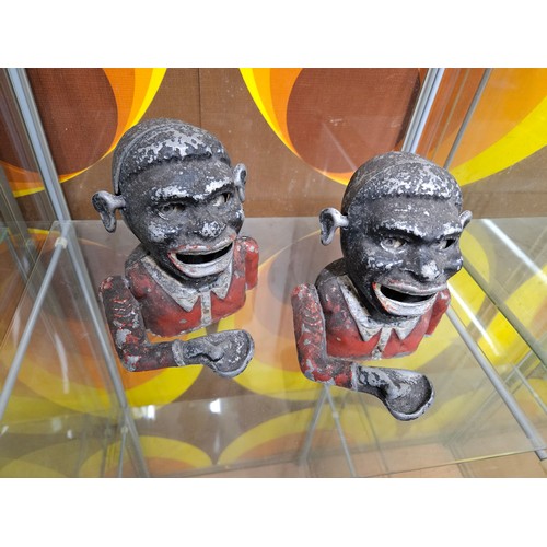 2 Vintage Jolly Men Money Boxes