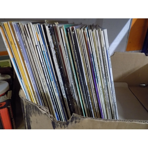 Box of Vinyls.