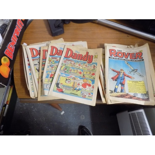 Selection of Vintage Rover and Dandy Comics
