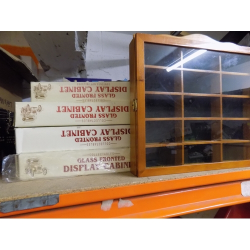 5 Glass Fronted Car Display Cabinets
