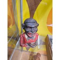 Vintage Jolly Man Money Box with Key