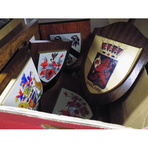 Box of Wooden Plaques
