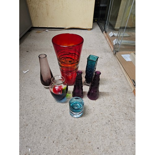 Selection of Collectable Coloured Glass Ware