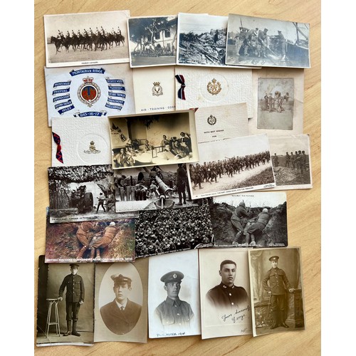 Postcard/ Ephemera of Genuine Early WW1 Greetings Postcards and ...