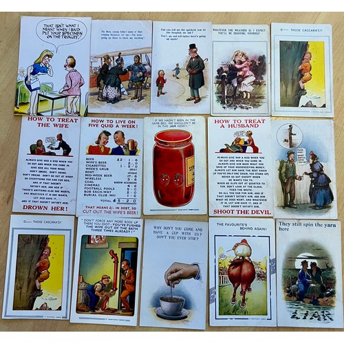 15 original Early Bamforth Comic Humour Vintage Printed Saucy Postcards ...