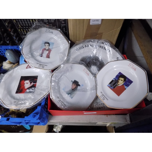 Selection of Elvis Collectable Plates