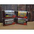A selection of 4 Exclusive First Edition model buses, 1:76 scale ...
