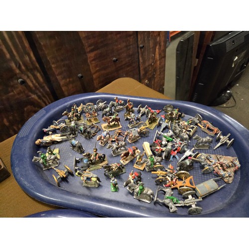 A large selection of lead military figures
