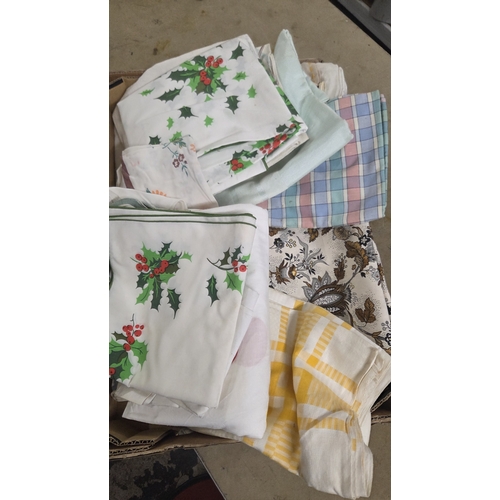 A Collection of Assorted Linens and Textiles
