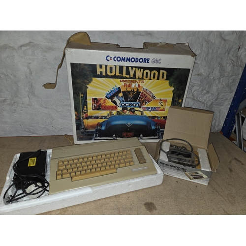 A Collection of Commodore 64C Hollywood Ocean Edition Items