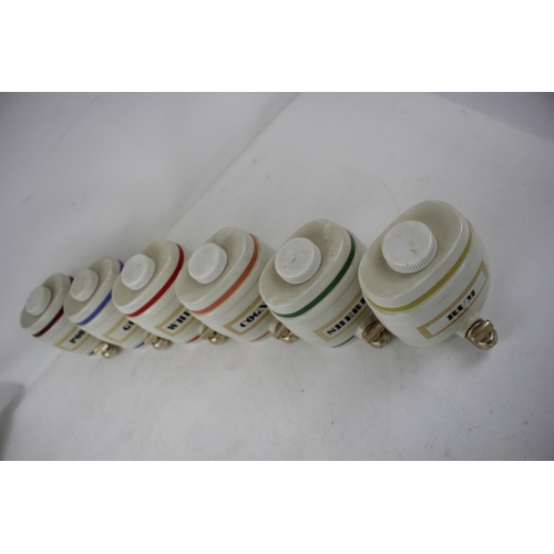 Six mini ceramic barrels being replicas of a 19th Century Pub Barrel by ...
