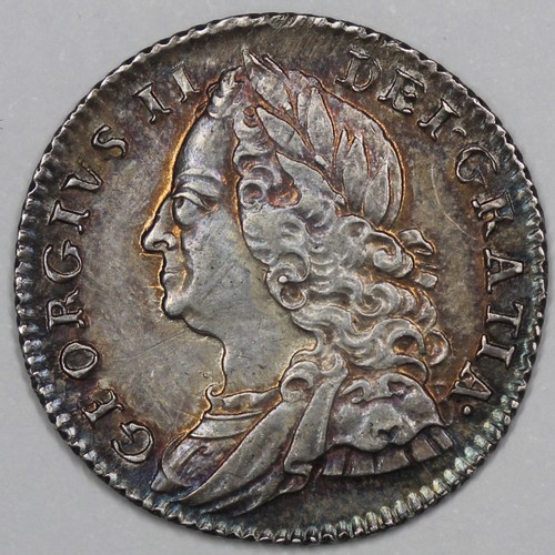 1757 Sixpence, George II (ESC 1622, Bull 1762). Small obverse scratch ...