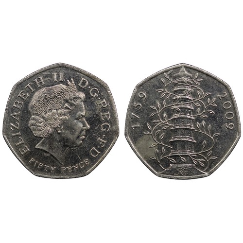 2009 Kew Gardens 50p in capsule. Good circulated condition. The rarest ...