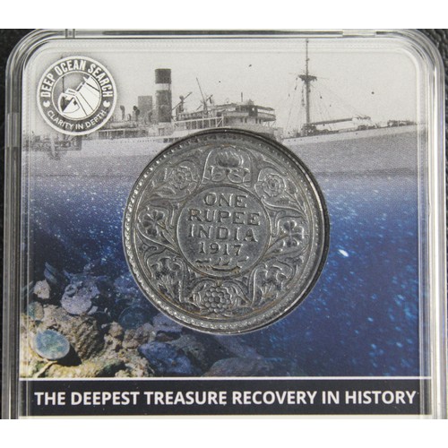 S.S. City of Cairo shipwreck 3-coin Indian rupee set featuring issues ...