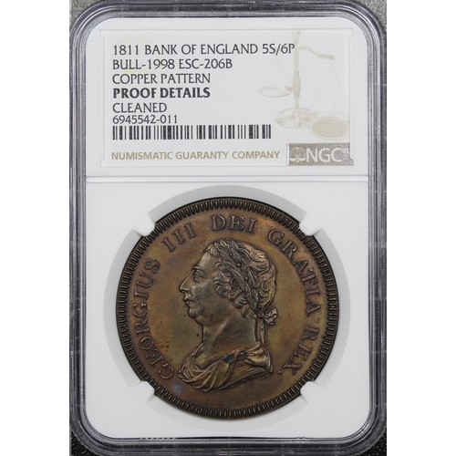 1811 Bank of England 5 Shilling and sixpence (5s 6d) copper patter bank ...