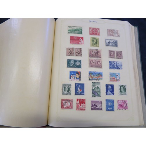 A vintage stamp album containing British Commonwealth Stamps