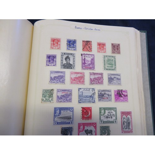 A vintage stamp album containing British Commonwealth Stamps